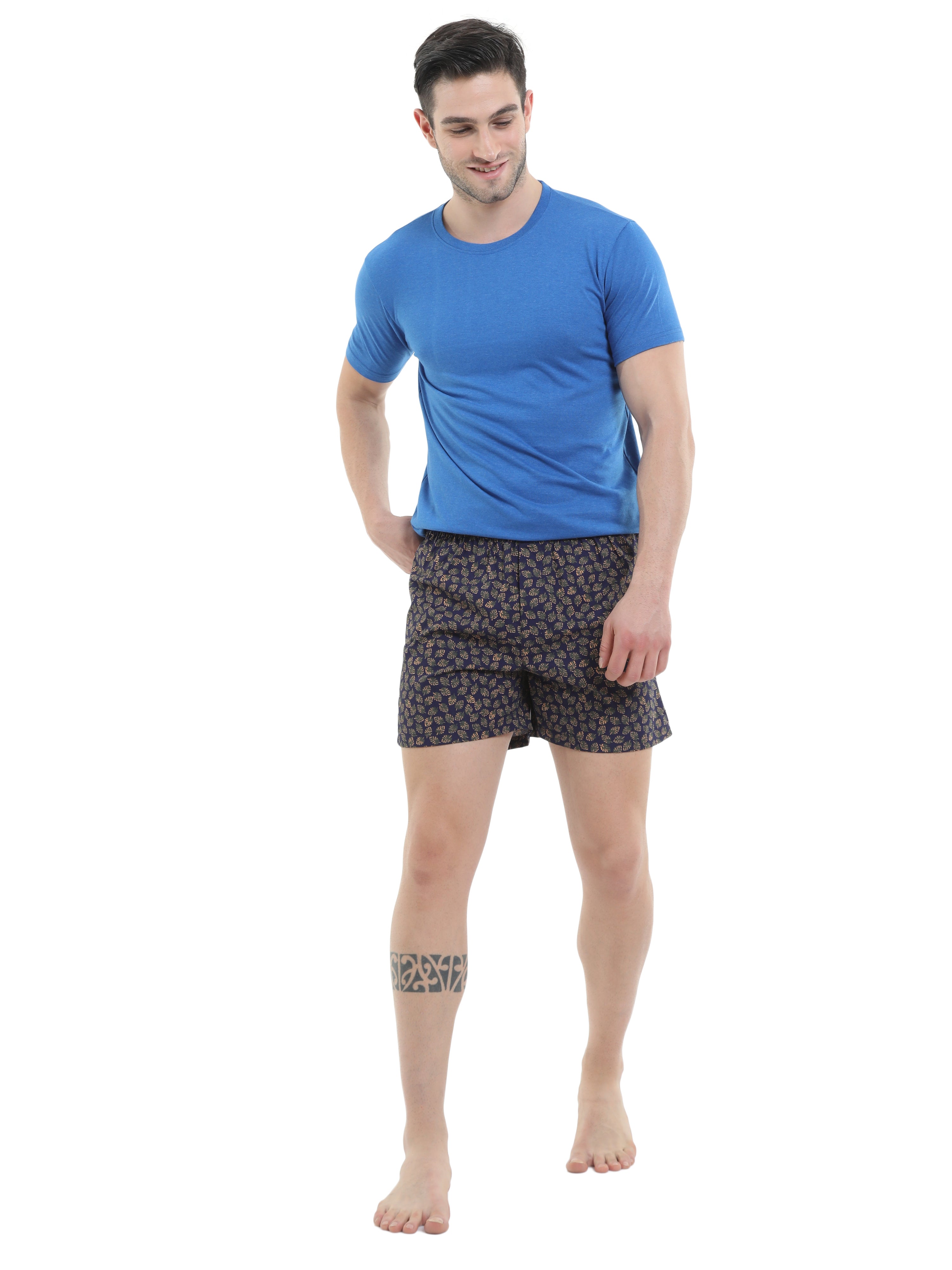 Split Leaf Navy Boxer – Nextbeast