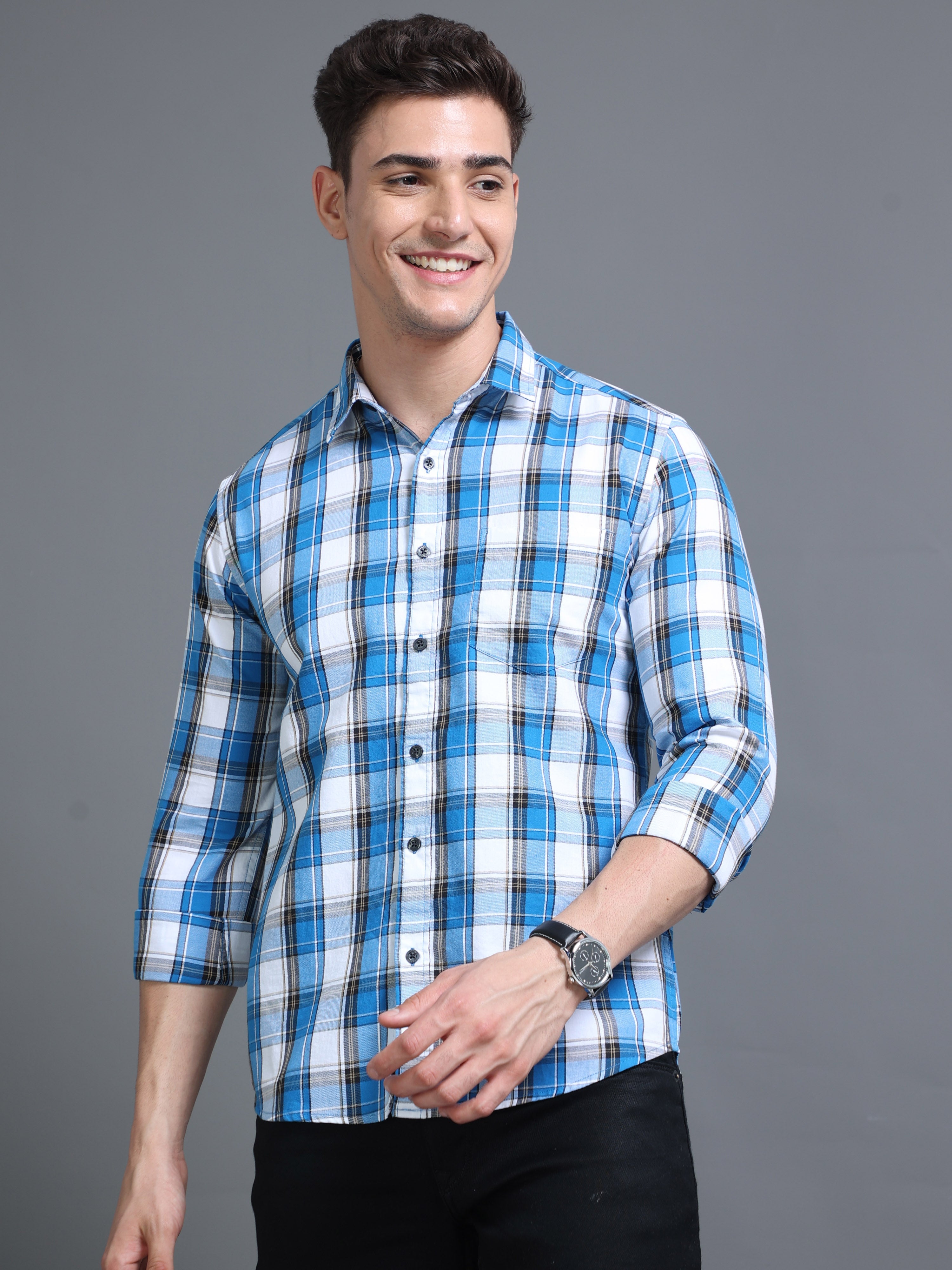 Lindsay Blue Check Shirt – Nextbeast